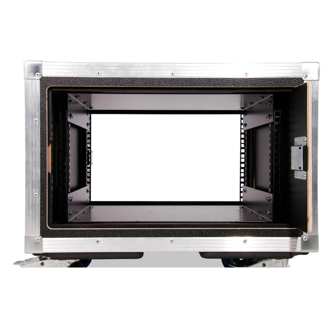 6U Professional PA System Rack 600 Sliding Door | Megacase
