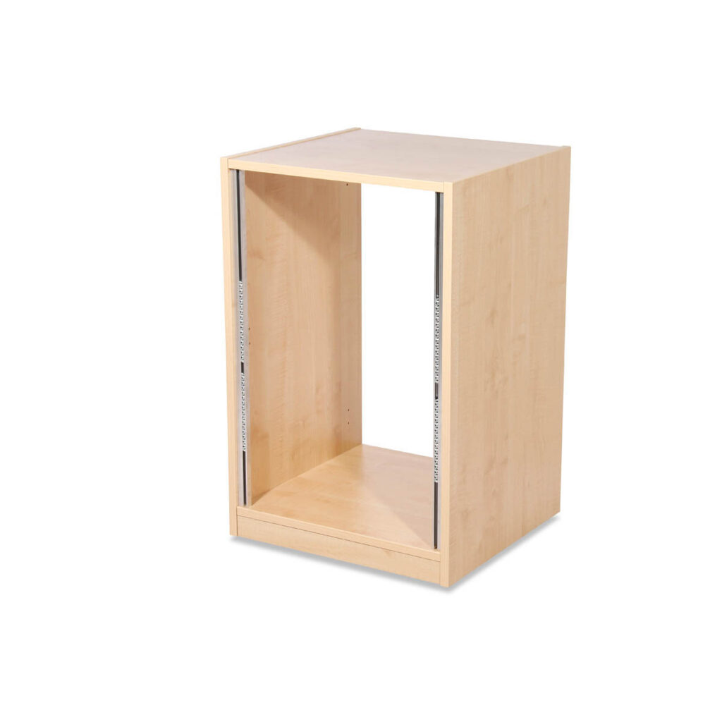 Studio Rack 16U backdoor maple | Megacase